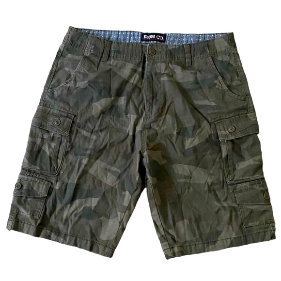 Iron Company | Shorts | Mens Iron Co Cargo Shorts Cotton Camo Size 36 ...